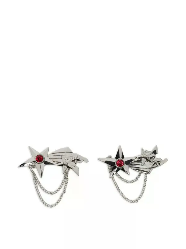 CHOPOVA LOWENA Shooting Star Hair Clips - Silver