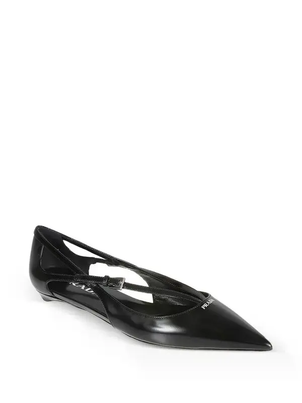 Prada Pointed Ballet Flats