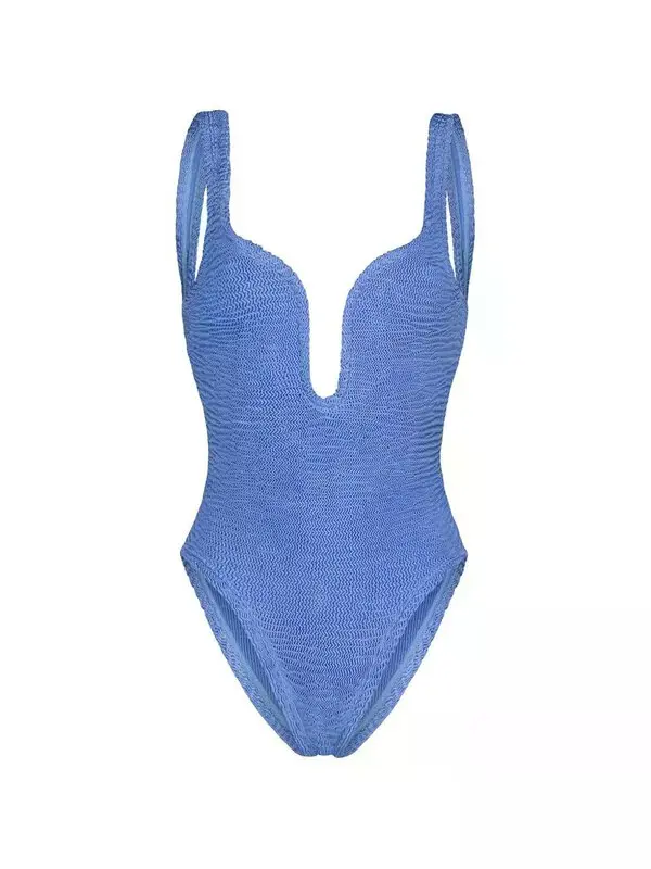PARAMIDONNA Mika V-neck Swimsuit - Blue