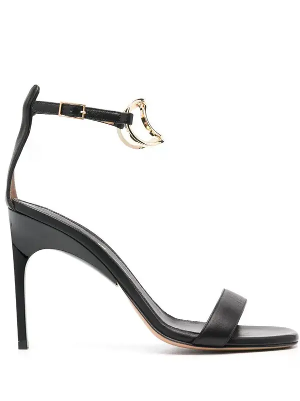 Off-White Pop Paperclip 105mm Leather Sandals