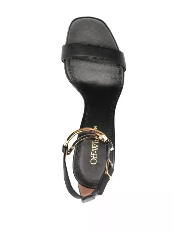 Off-White Pop Paperclip 105mm Leather Sandals
