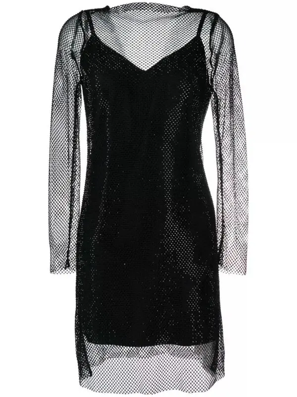 Max Mara Mesh Layered Mini Dress