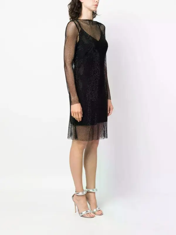 Max Mara Mesh Layered Mini Dress