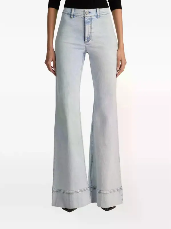 Alice + Olivia Wide-leg Jeans - Blue