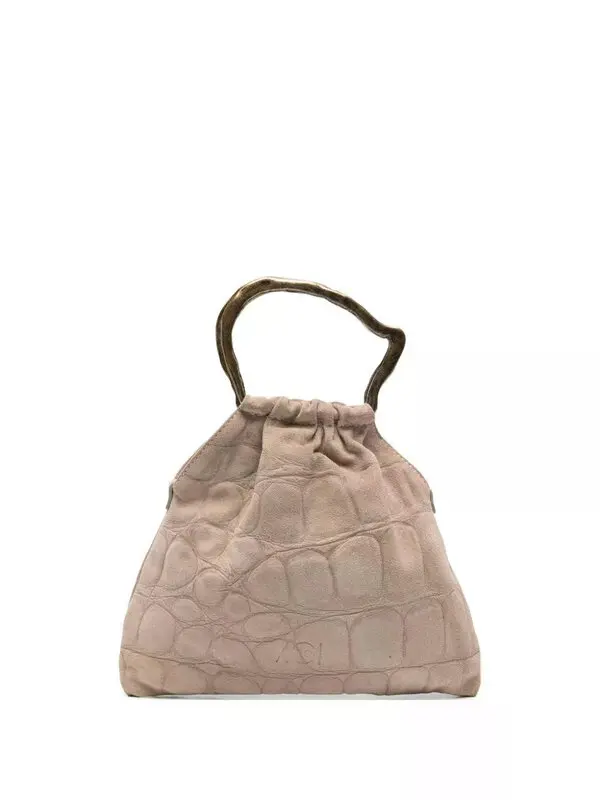 AUTENTICA 504 Embossed Top-handle Tote Bag