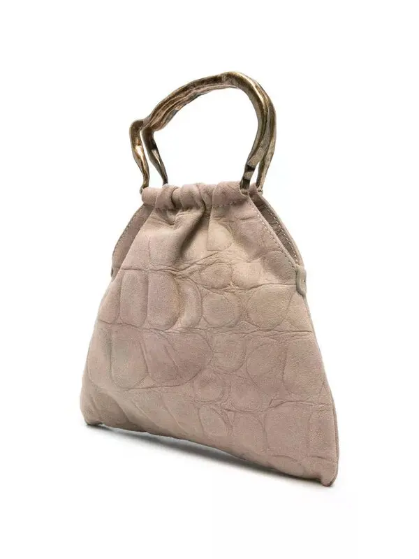 AUTENTICA 504 Embossed Top-handle Tote Bag