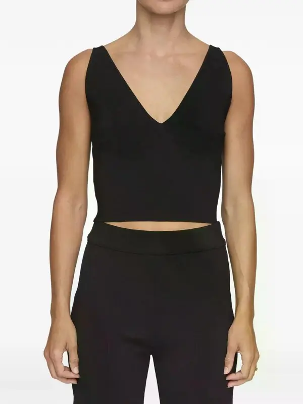 A.L.C. Ani V-neck Top - Black