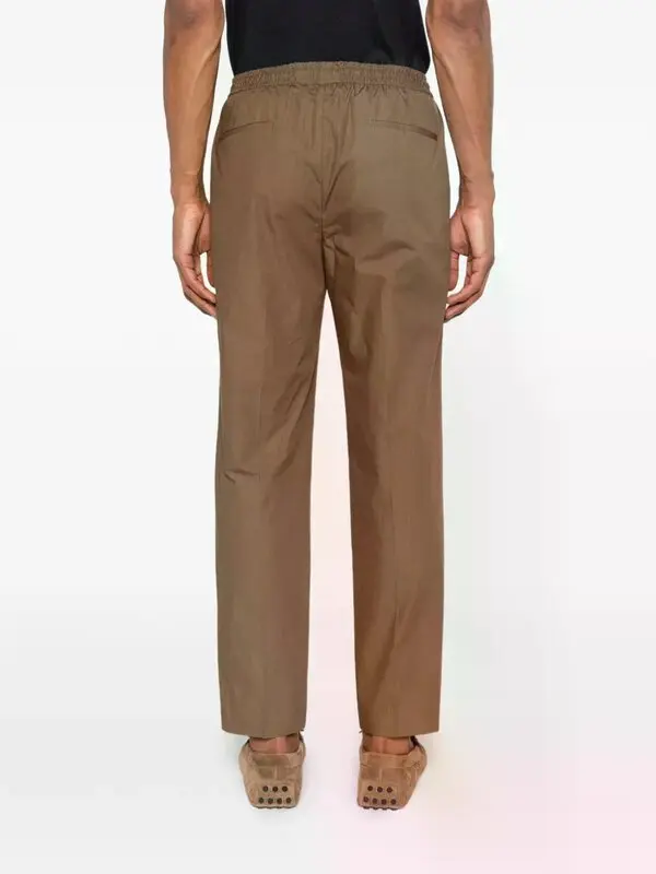 BRIGLIA 1949 Drawstring-waist Pleated Trousers - Brown