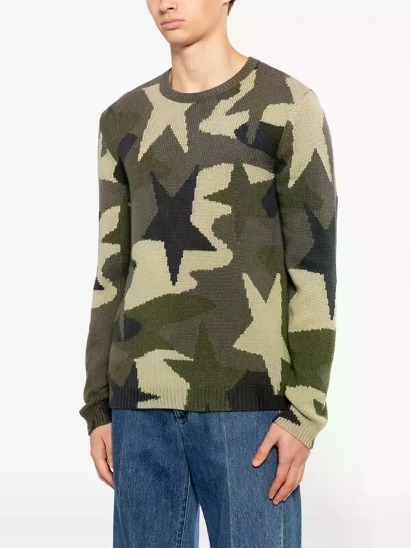 Valentino Garavani Camouflage Knit Sweater