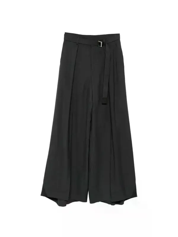 Sacai Belted Pleated Trousers