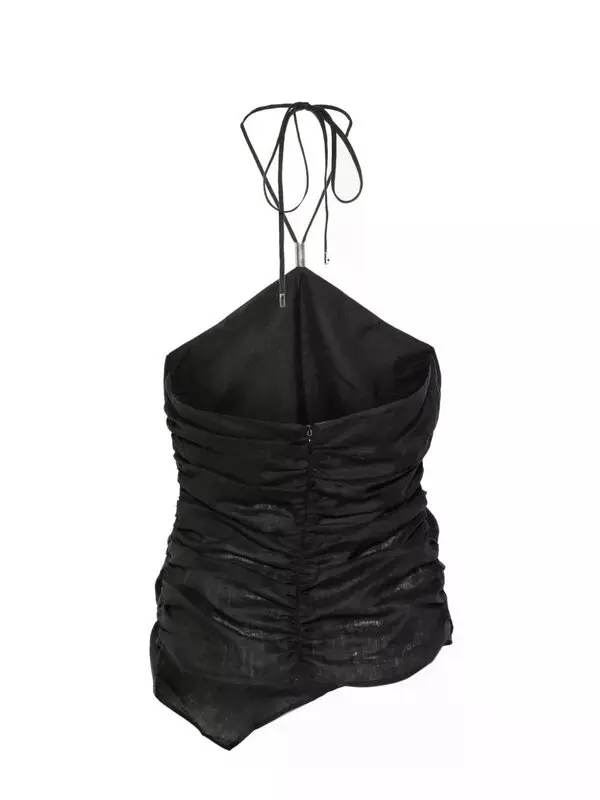 SEMICOUTURE Halterneck Top - Black