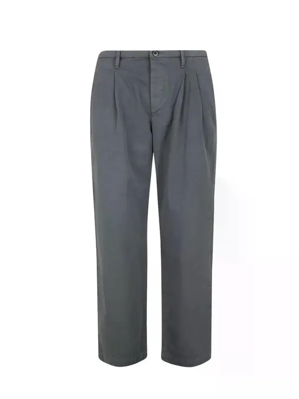 C.P. COMPANY Pleated Loose Trousers - Grey
