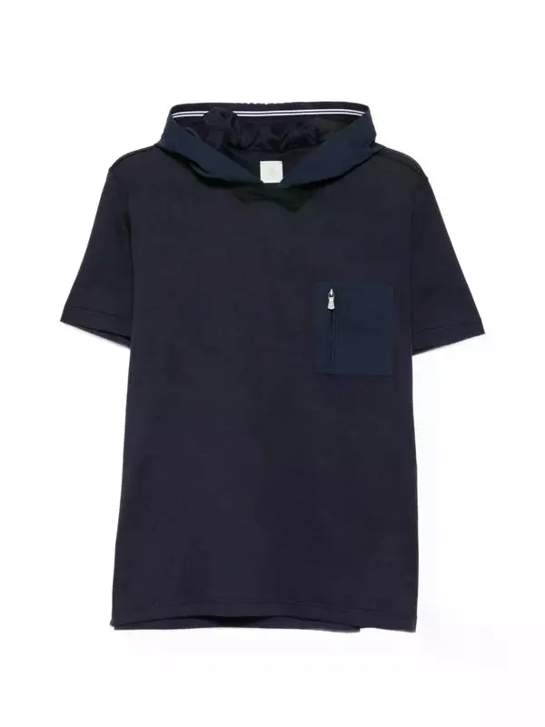 Eleventy Hooded T-shirt With Pocket