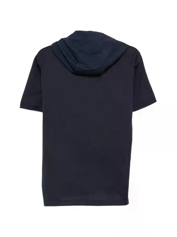 Eleventy Hooded T-shirt With Pocket