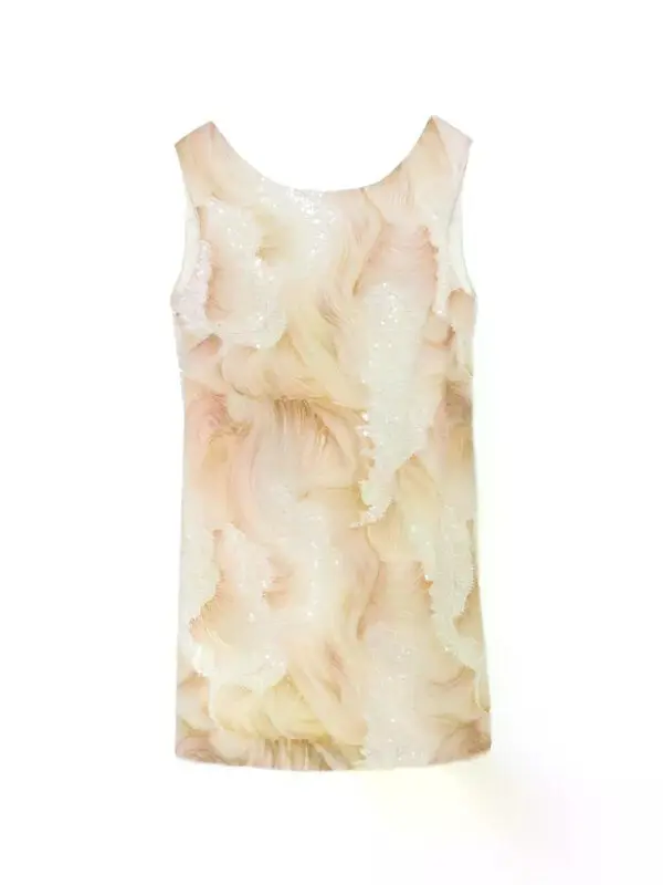 DE SANTIS Sequin Embellished Mini Dress