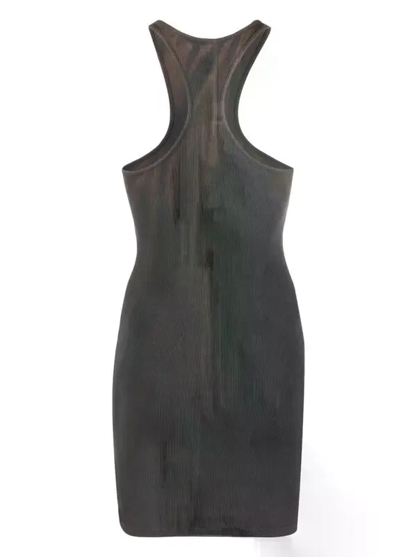 Off-White Logo-detail Tie-dye Sleeveless Minidress