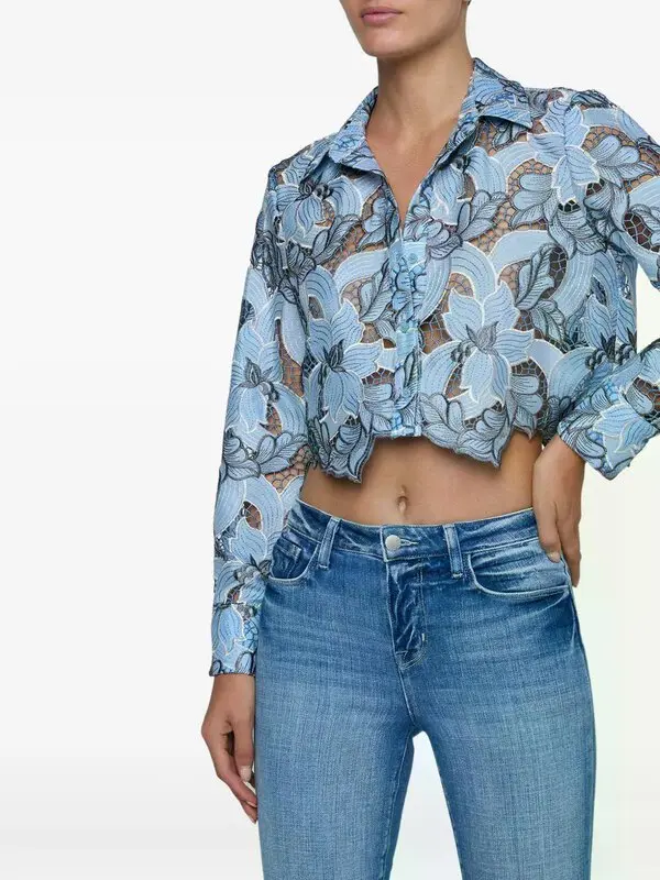 L'Agence Akemi Floral Blouse - Blue