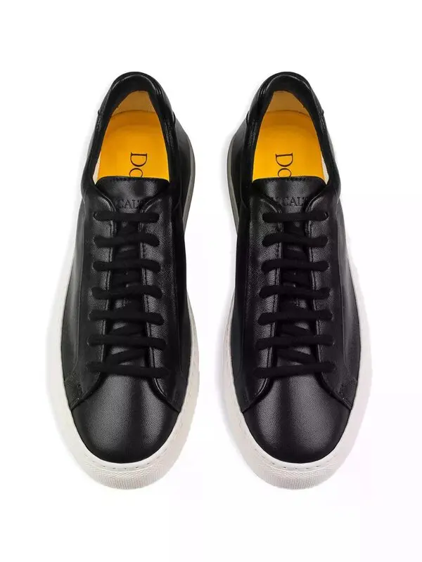 DOUCAL'S Leather Sneakers - Black