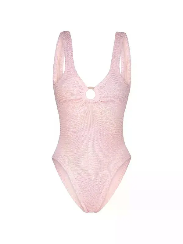 PARAMIDONNA Romana Seersucker Swimsuit - Pink