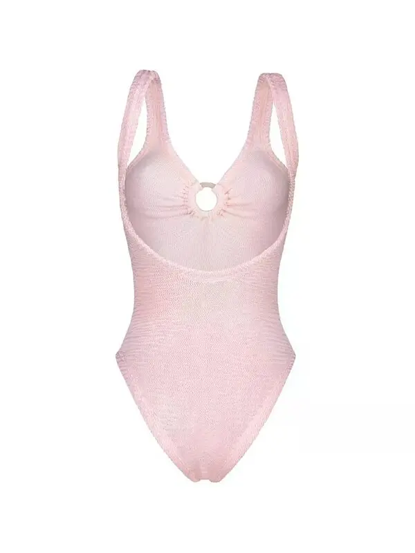 PARAMIDONNA Romana Seersucker Swimsuit - Pink