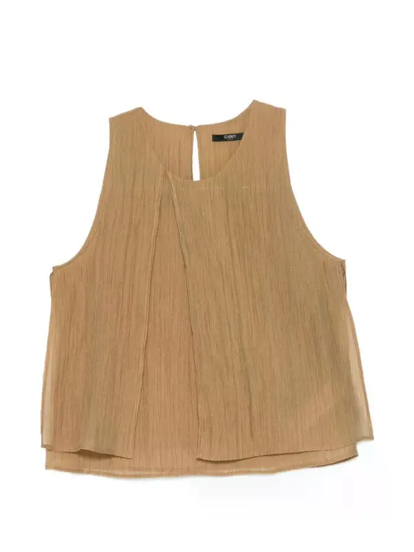 Seventy Textured Sleeveless Top