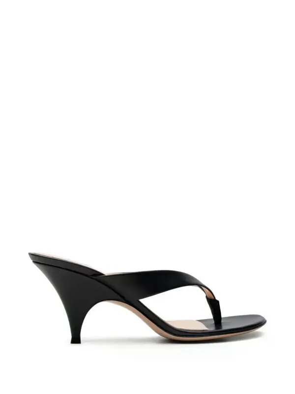 GIANVITO ROSSI Sofia Thong Sandals - Black