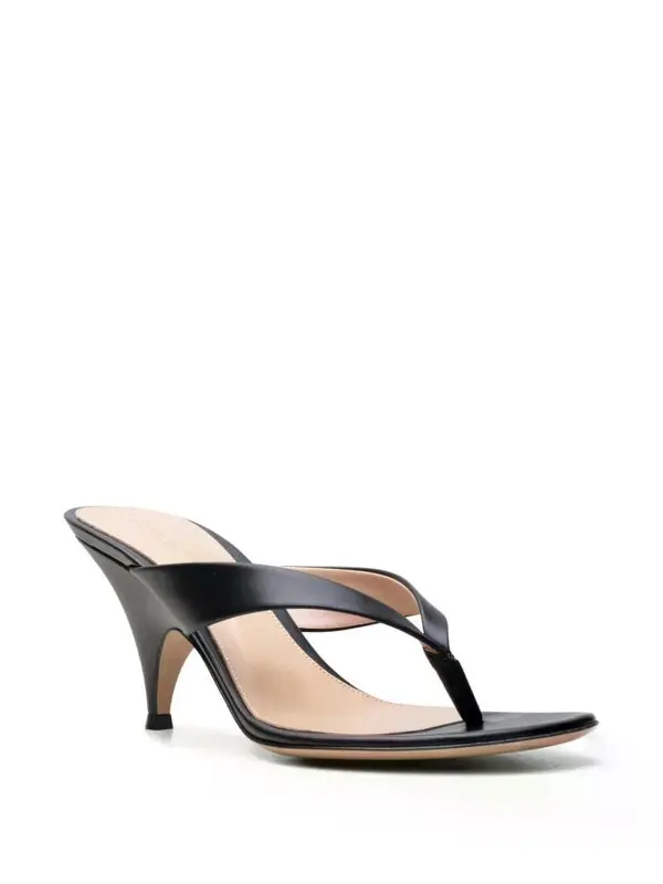 GIANVITO ROSSI Sofia Thong Sandals - Black