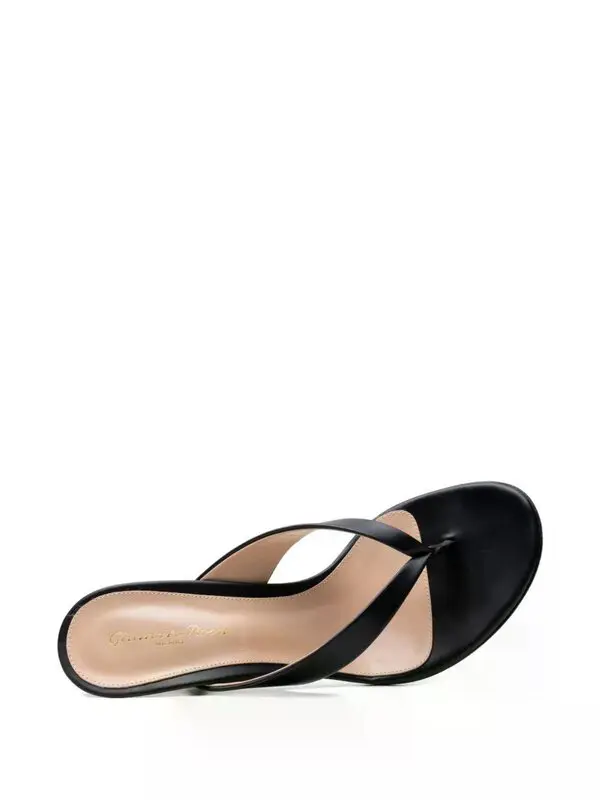 GIANVITO ROSSI Sofia Thong Sandals - Black