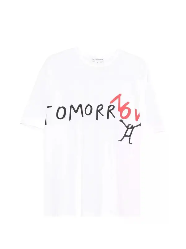 Comme Des Garçons Printed T-shirt - White