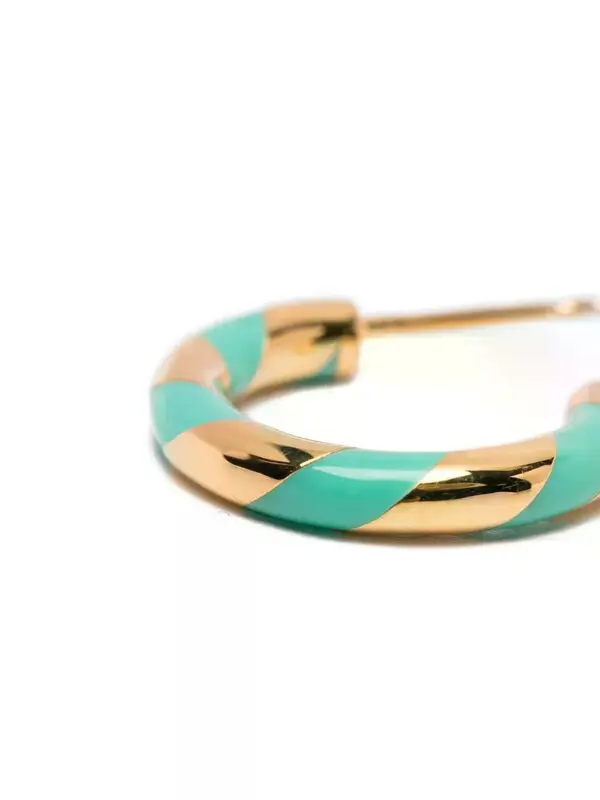AURÉLIE BIDERMANN Positano Striped Hoop Earrings
