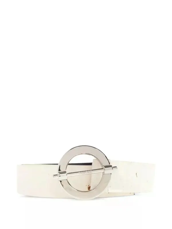 SAMSOE SAMSOE Circle-buckle Dotted Belt - Neutrals
