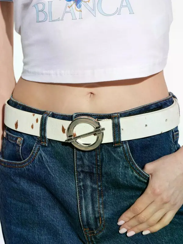 SAMSOE SAMSOE Circle-buckle Dotted Belt