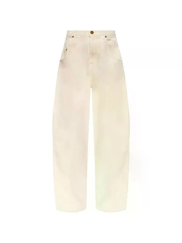 WILLY CHAVARRIA Logo Patch Denim Trousers