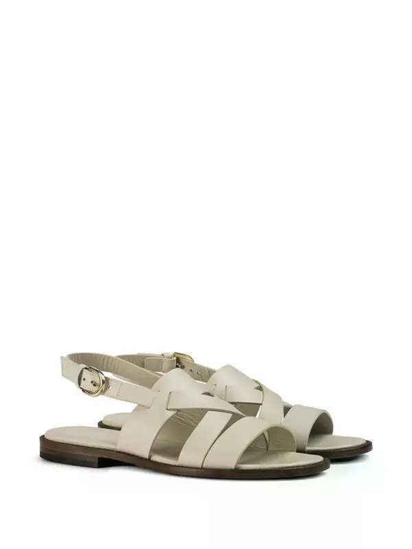 DOUCAL'S Leather Multi-strap Sandals - Neutrals