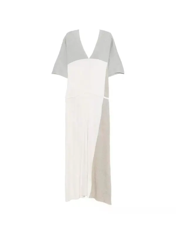 Lorena Antoniazzi V-neck Colorblock Dress