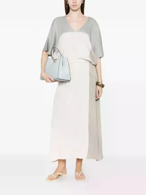 Lorena Antoniazzi V-neck Colorblock Dress