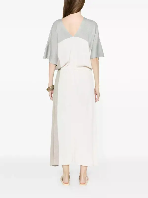 Lorena Antoniazzi V-neck Colorblock Dress