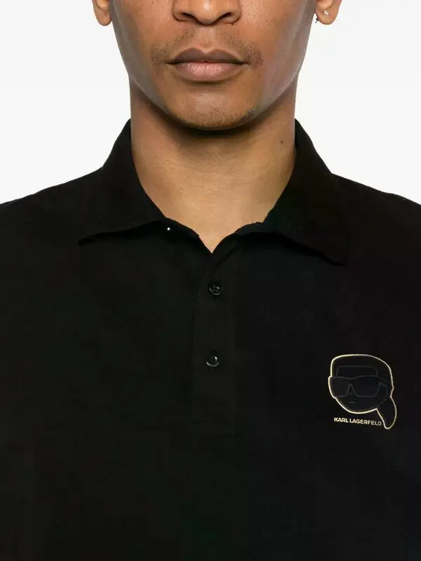 Karl Lagerfeld Appliqué Polo Shirt