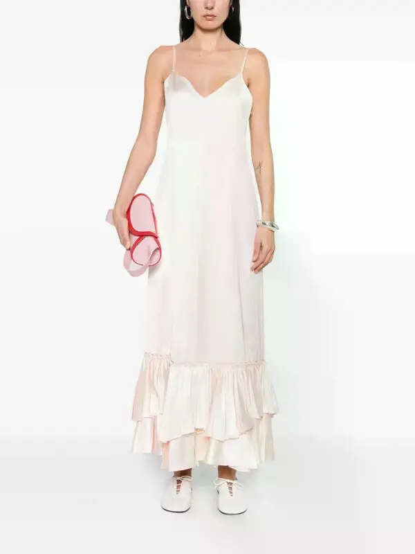 JIL SANDER Ruffled Slip Dress