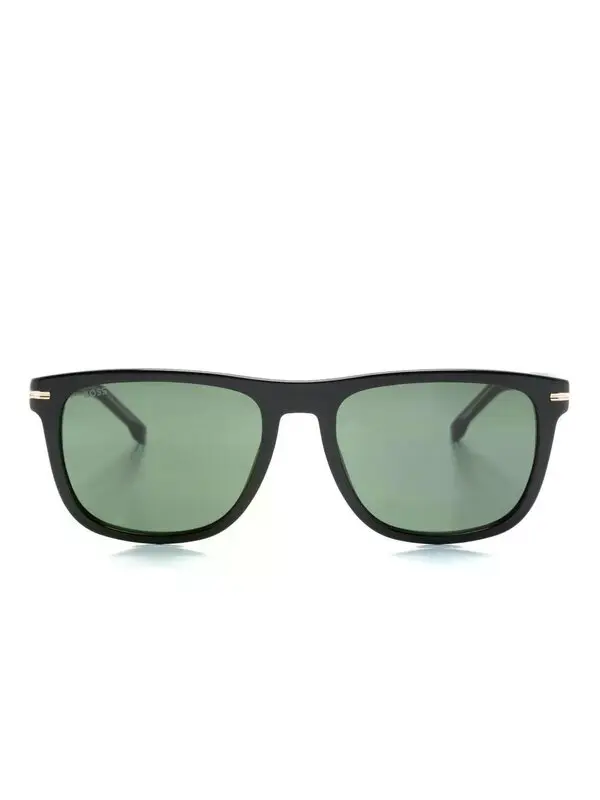 BOSS Rectangle Frame Sunglasses - Black