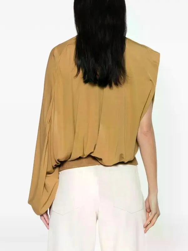 Christopher Esber V-neck One-sleeve Blouse