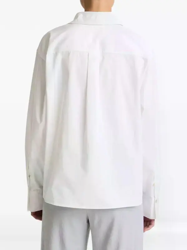 Vince Cropped Long-sleeve Shirt