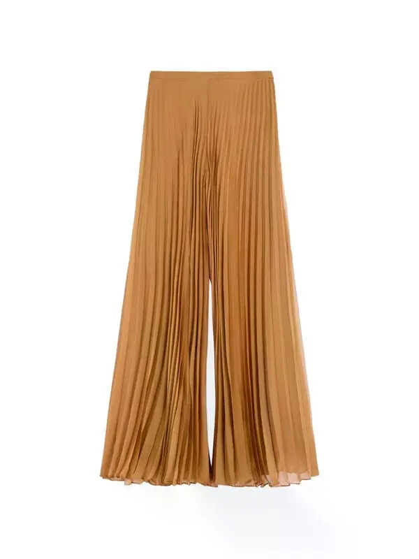 Max Mara Pleated Trousers - Brown