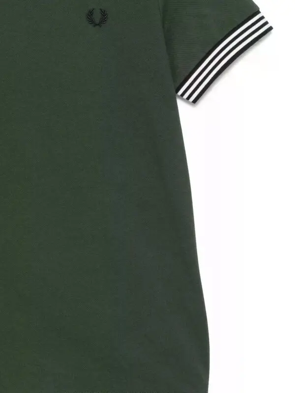 Fred Perry Striped Cuff Logo T-shirt