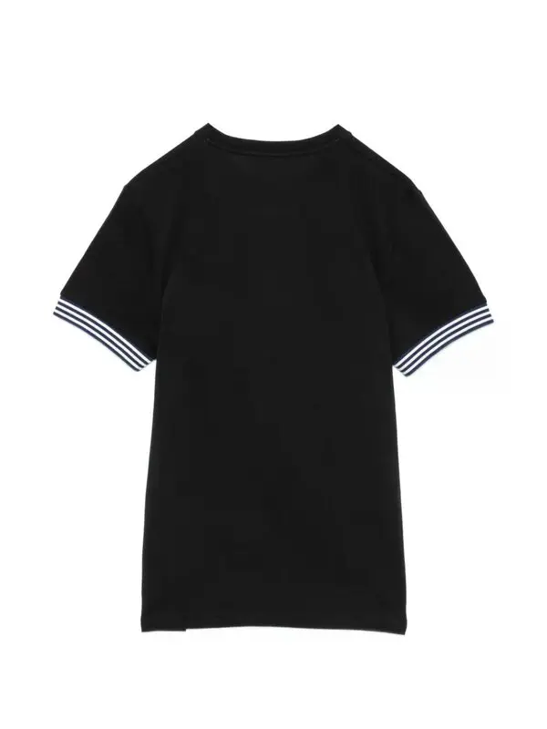 Fred Perry Logo-embroidered Striped Cuffs T-shirt