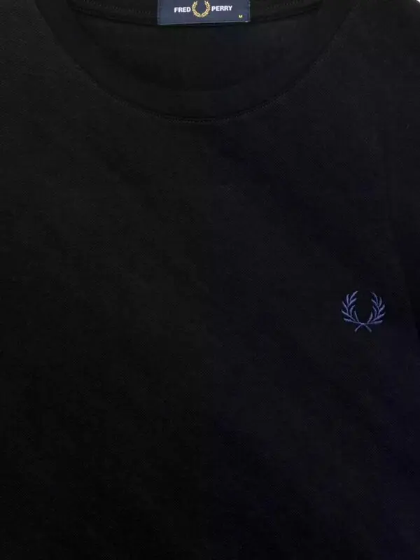 Fred Perry Logo-embroidered Striped Cuffs T-shirt