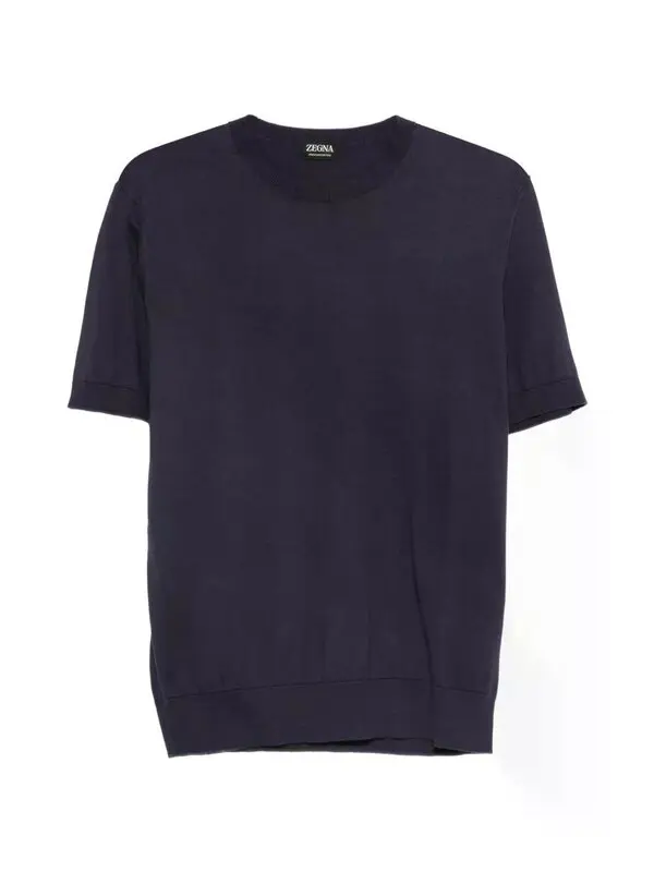 Zegna Short-sleeved Knitted T-shirt