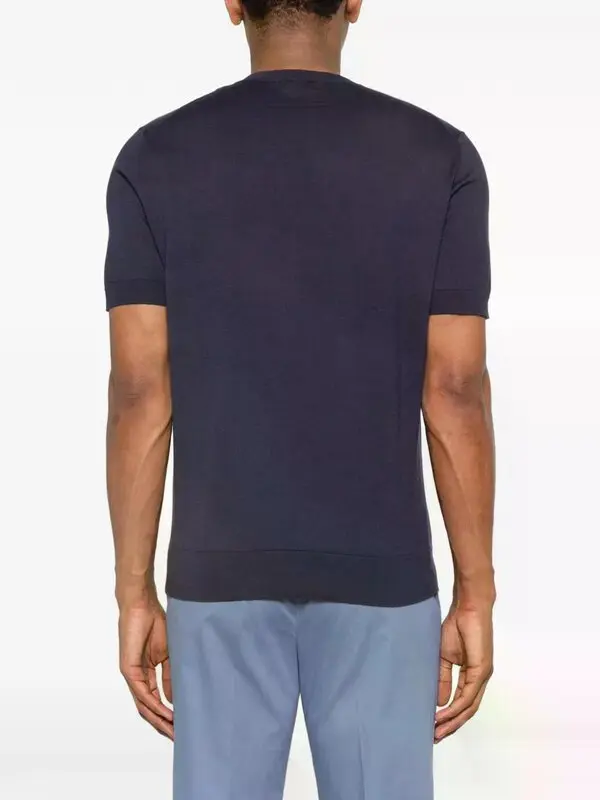 Zegna Short-sleeved Knitted T-shirt