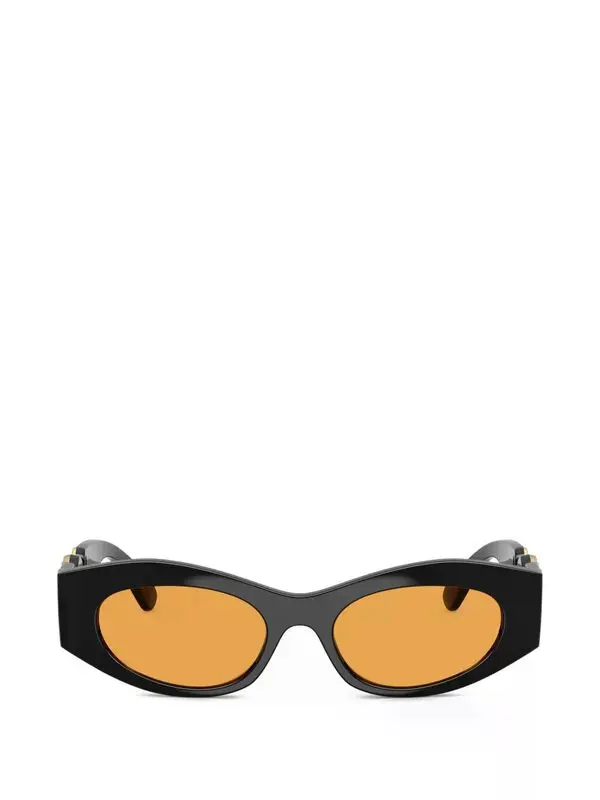Versace Medusa Oval Sunglasses - Black