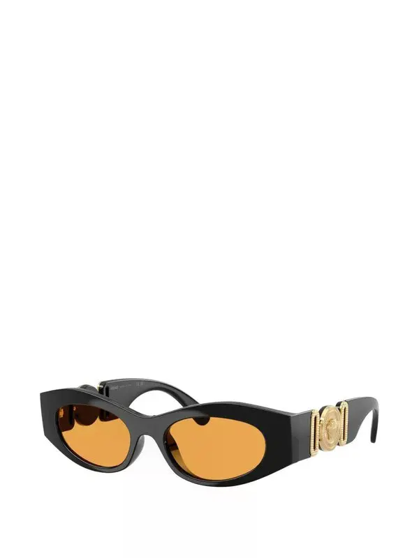 Versace Medusa Oval Sunglasses - Black